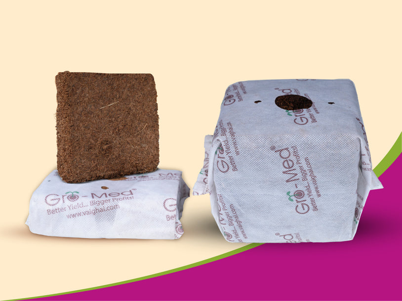 Coir Grow Cubes Enriched with Plant Food Pack of 10 – Gro-Med